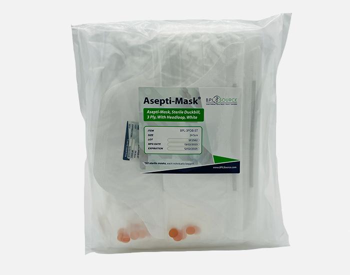 AseptiMask Sterile Duckbill Facemask (3-Ply) – BPL Source